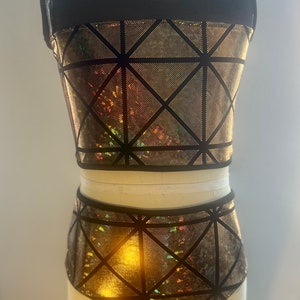 Stunning Gold Custom Two-piece Dance Costume - Etsy