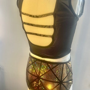 Stunning Gold Custom Two-piece Dance Costume - Etsy