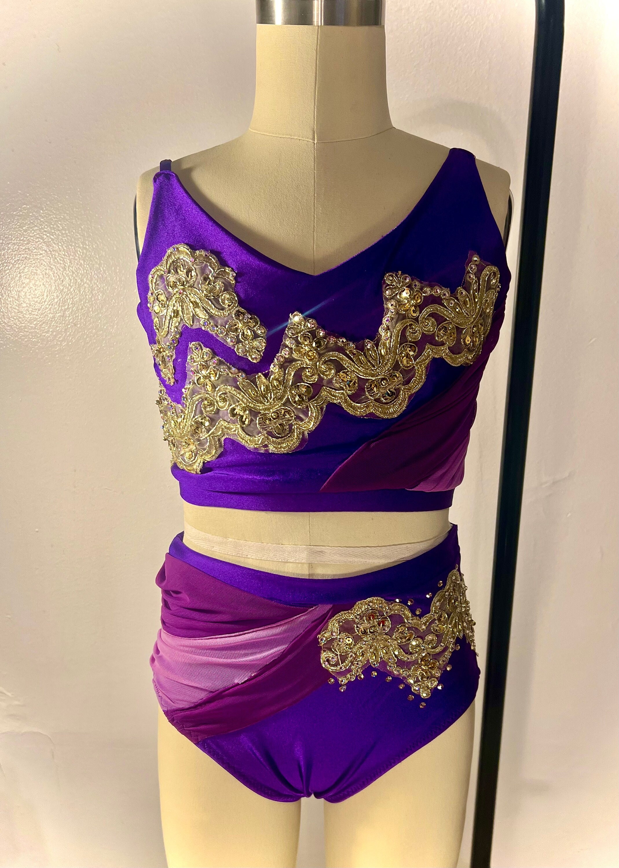 Purple Dance Costume - Etsy