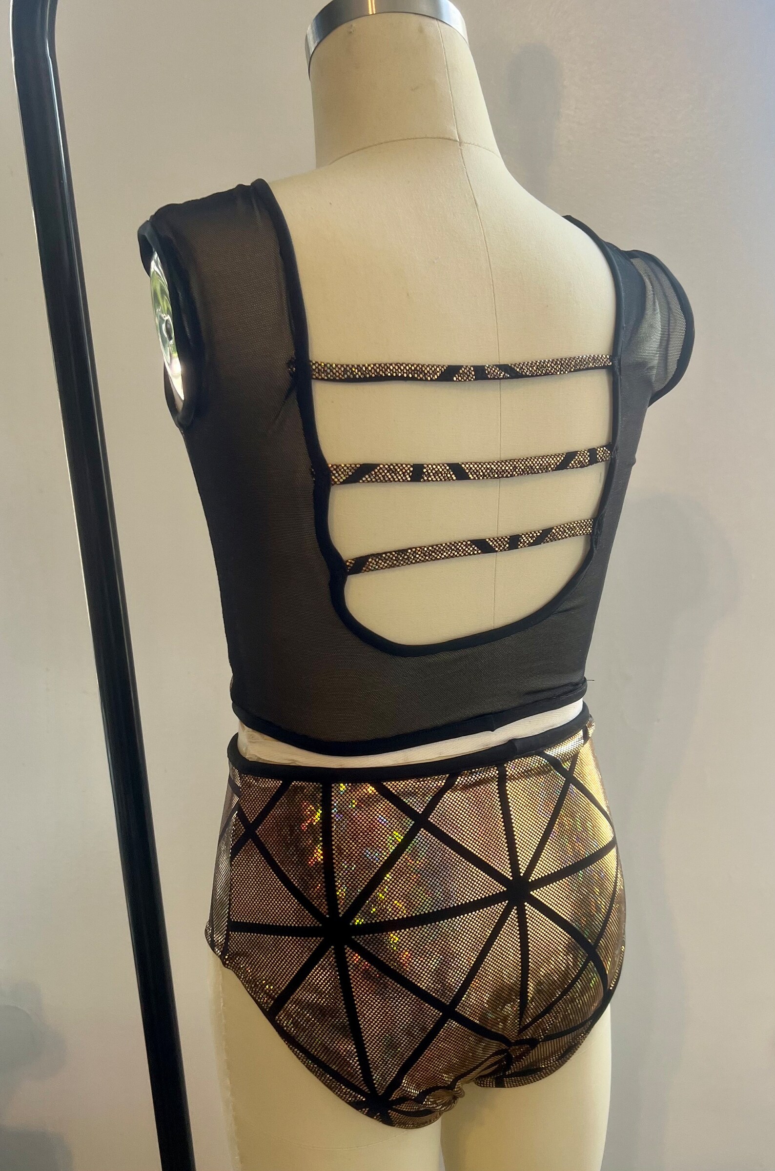 Stunning Gold Custom Two-piece Dance Costume - Etsy