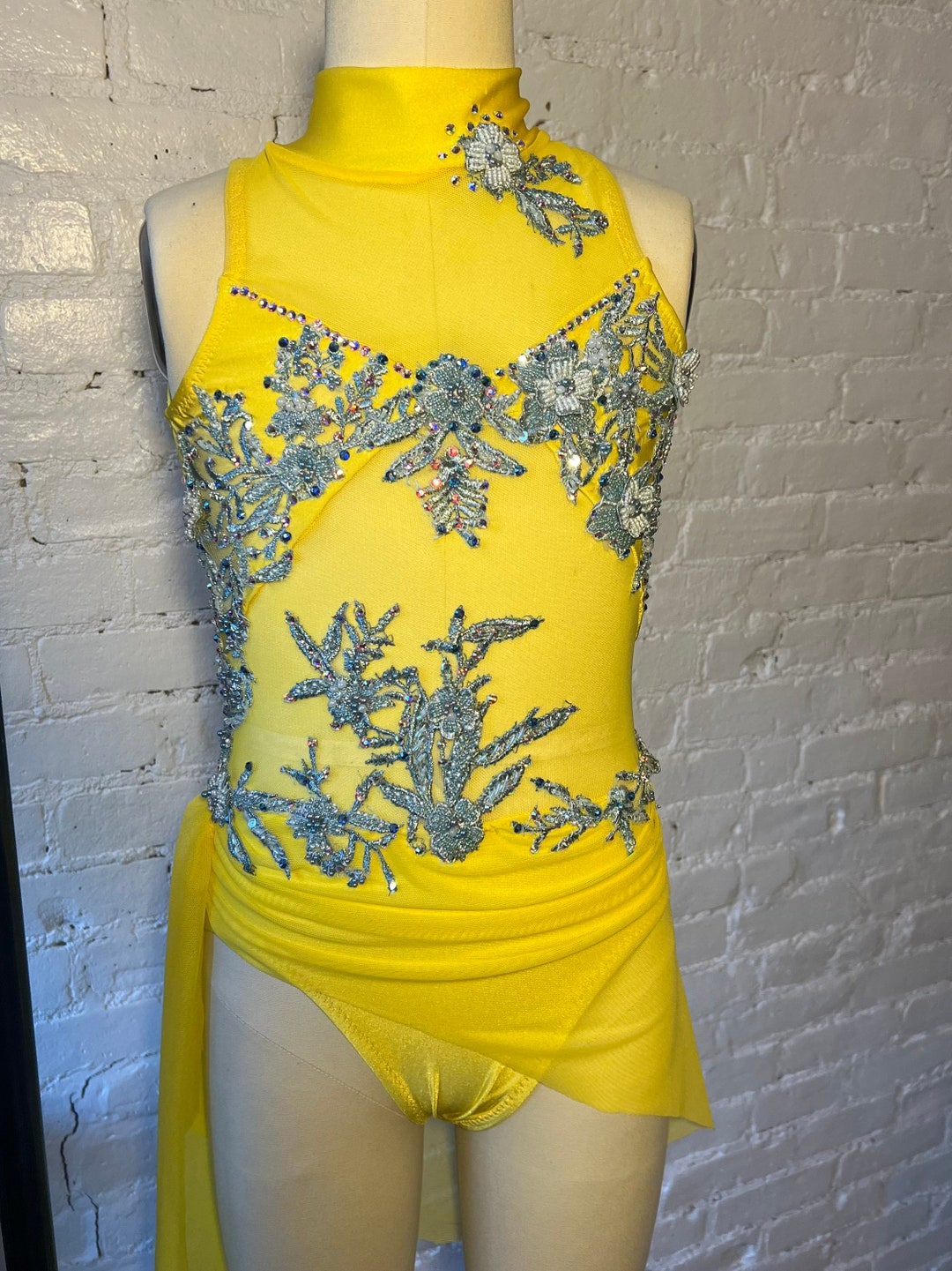 Stunning Custom Yellow Dance Costume One of a Kind - Etsy