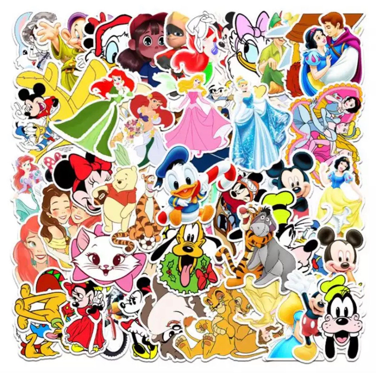 Grab Bag Disney Stickers Disney Sticker Pack Disney Bundel | Etsy