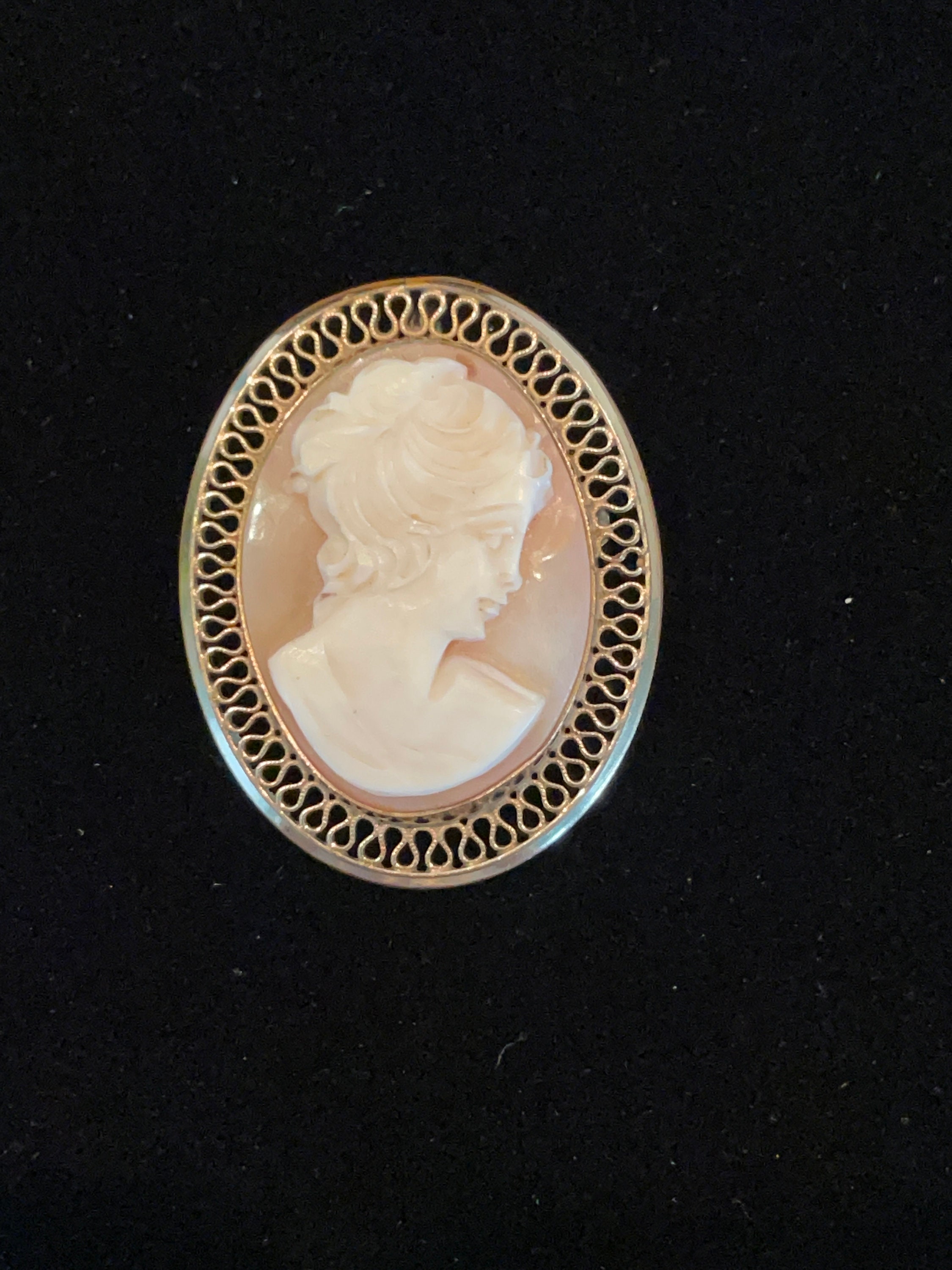 Vintage Winard 12K Gold Filled Cameo Pin Pendant Brooch - Etsy