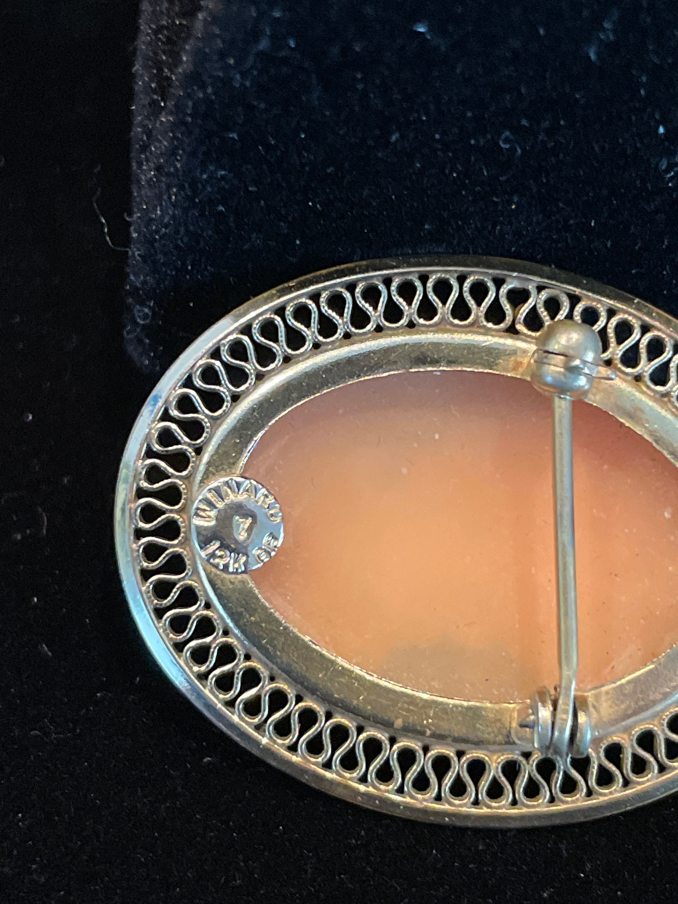 Vintage Winard 12K Gold Filled Cameo Pin Pendant Brooch - Etsy