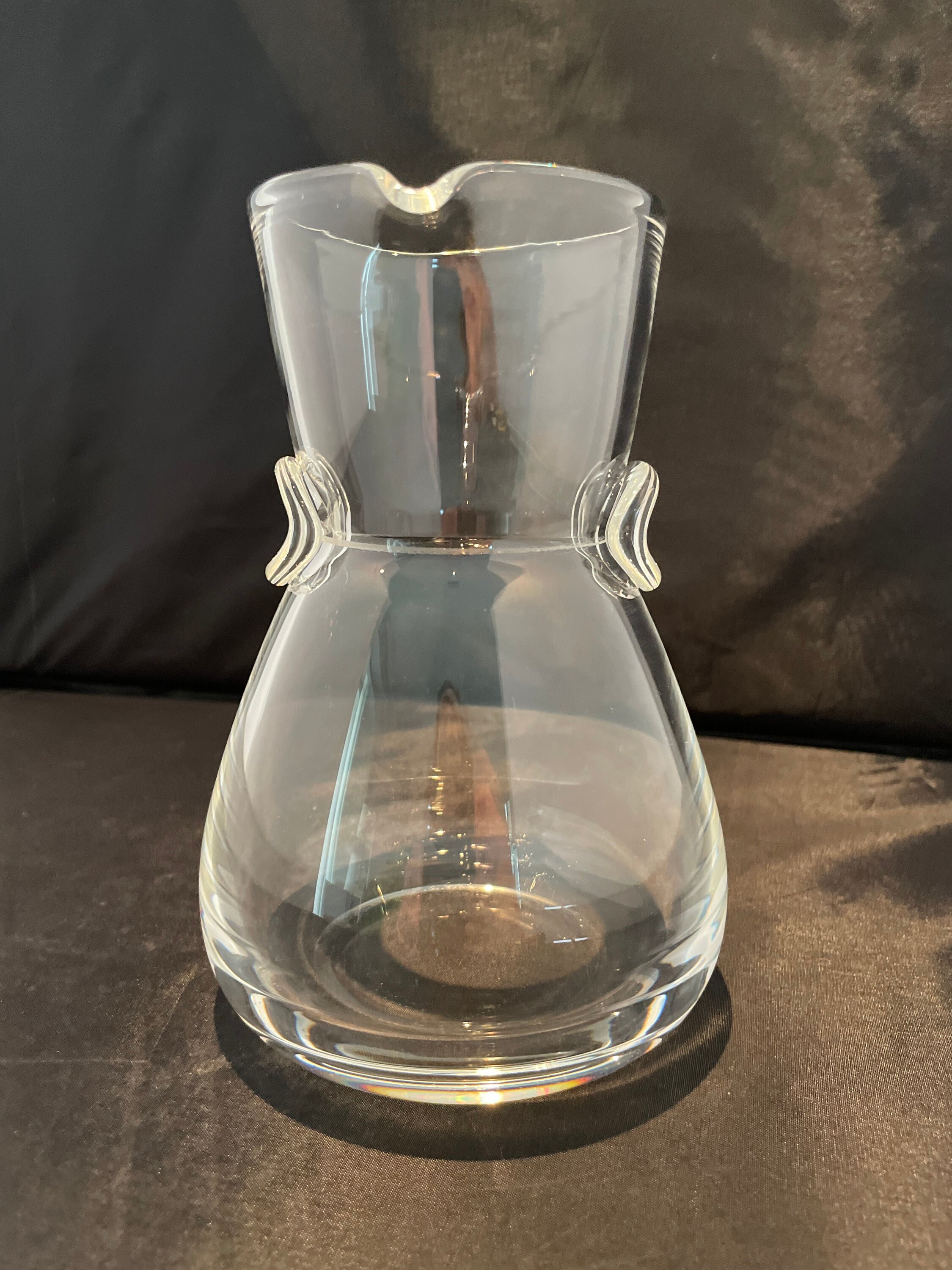 Vintage Steuben Glass Thumbprint Water Pitcher Carafe - Etsy