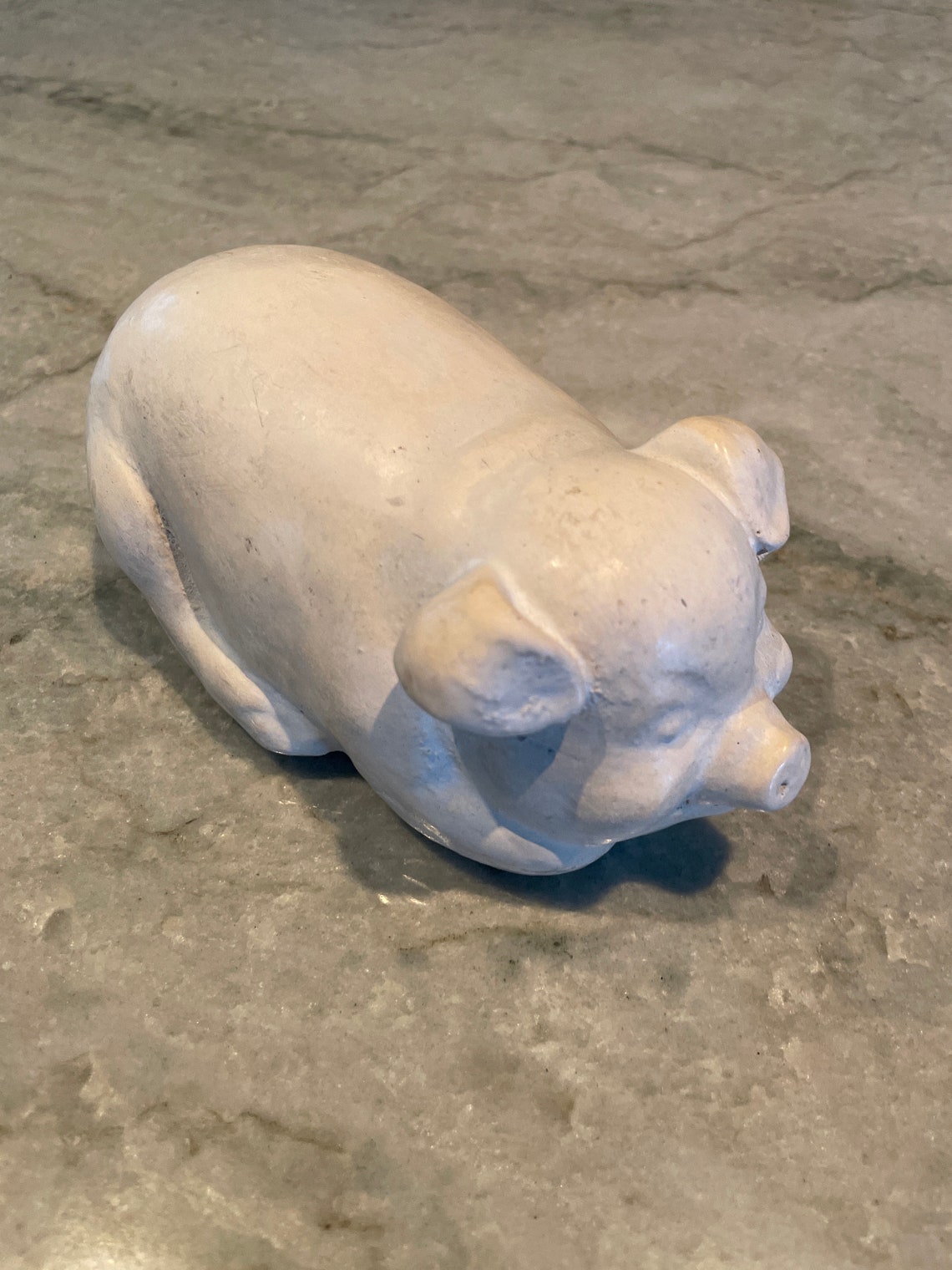 Vintage Solid Clay Ceramic Pig Doorstop Paperweight - Etsy