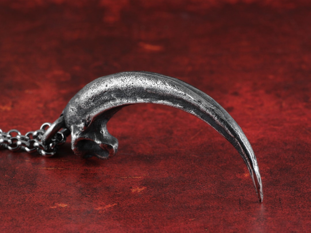 Eagle Talon Necklace - Sterling Silver Golden Eagle Talon Pendant ...