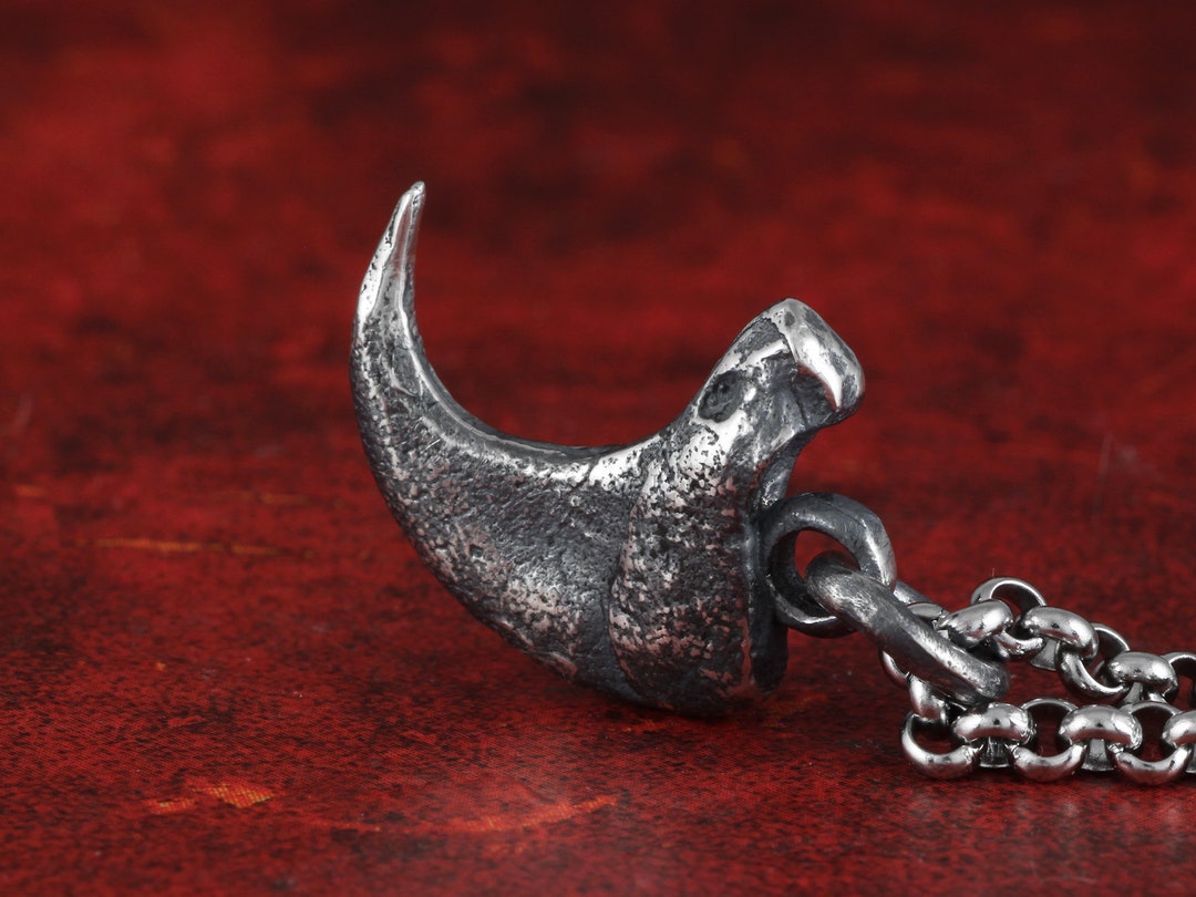 Lynx Claw Necklace - Sterling Silver Claw Pendant - Silver Cat Claw - Etsy