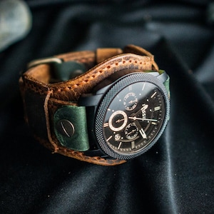 Leather Watch Strap Pattern 22mm | DIY Watch Band Template PDF ...