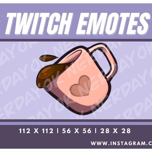 Twitch Coffee Emotes - Etsy