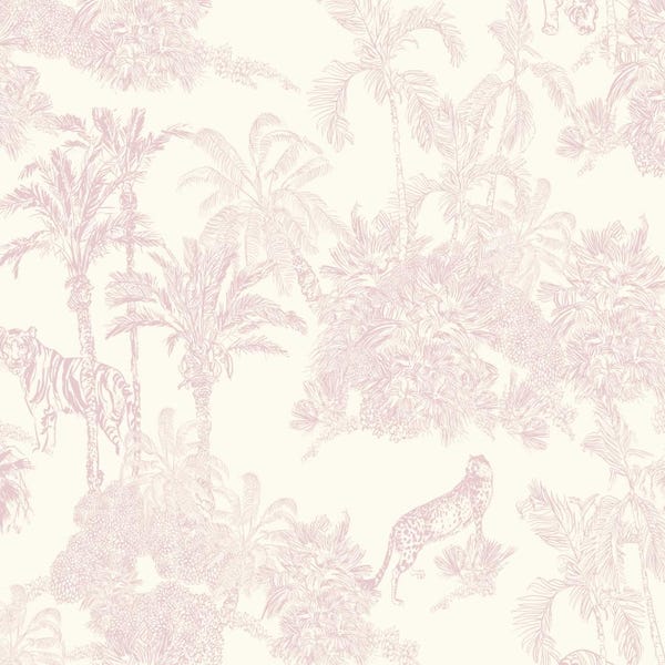 Botanical Tiger Wallpaper - Etsy