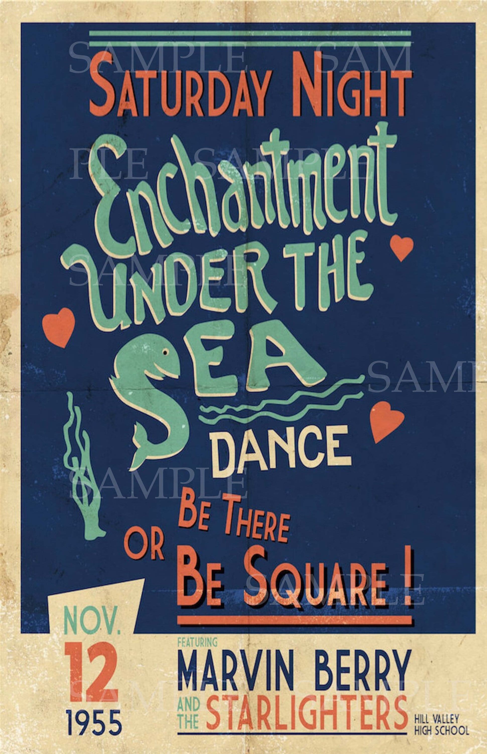 Back to the Future Inspired Enchantment Under the Sea Dance 11 X 17 ...