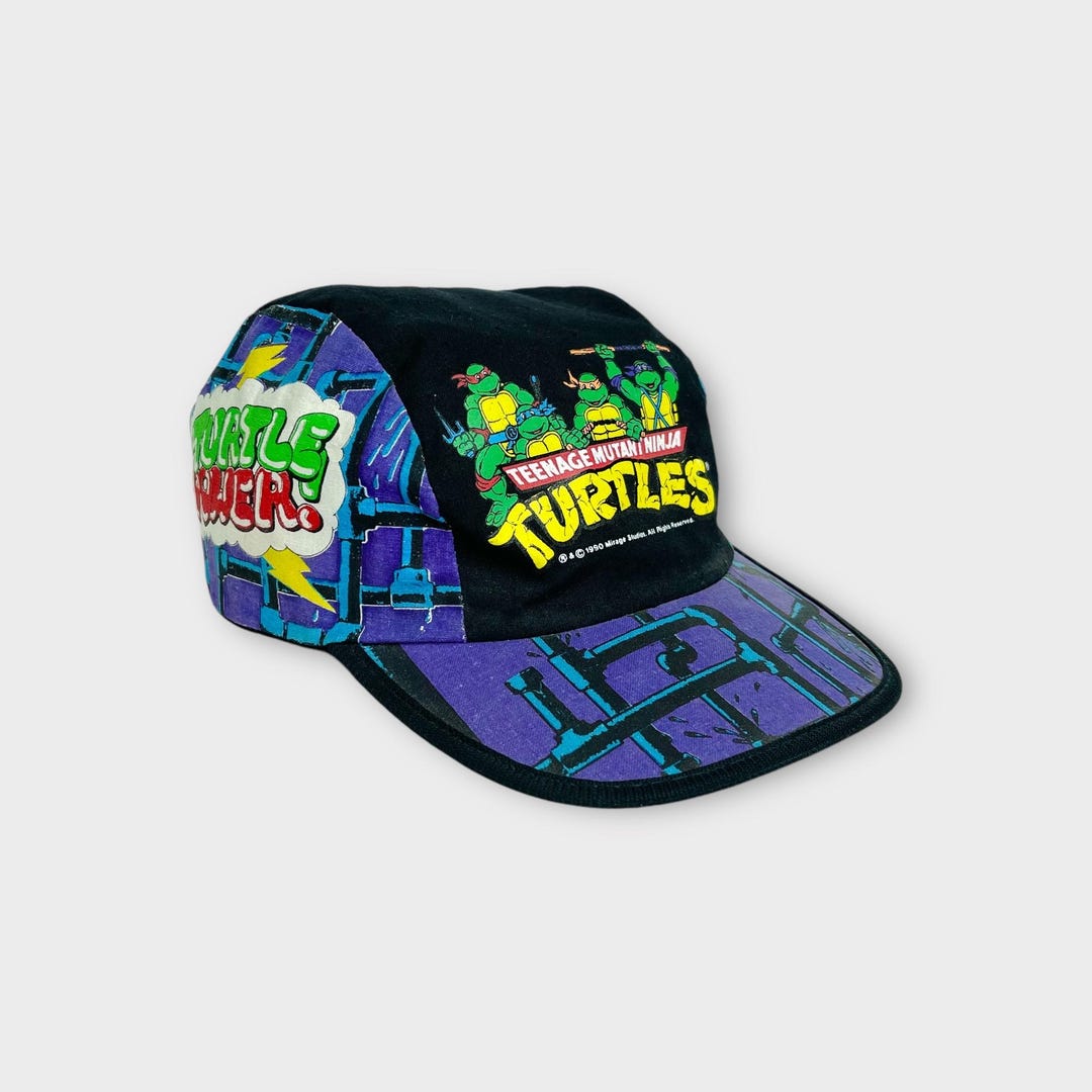Vintage 90s NOS Teenage Mutant Ninja Turtles Painters 5 Panel Hat AOP ...