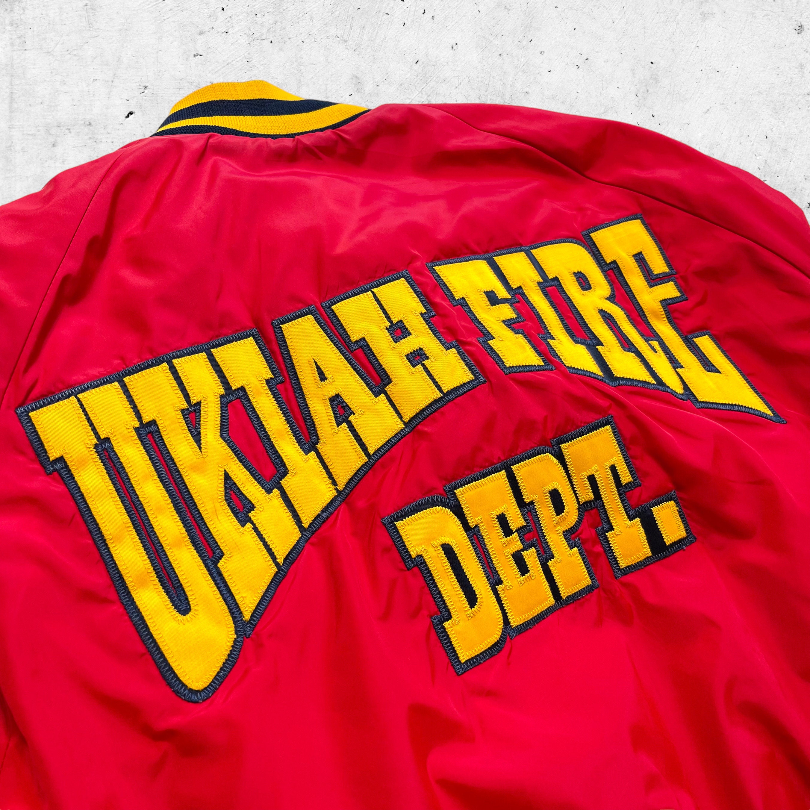 Vintage 80s Optiwear Ukiah Fire Department Bomber Jacket - Etsy