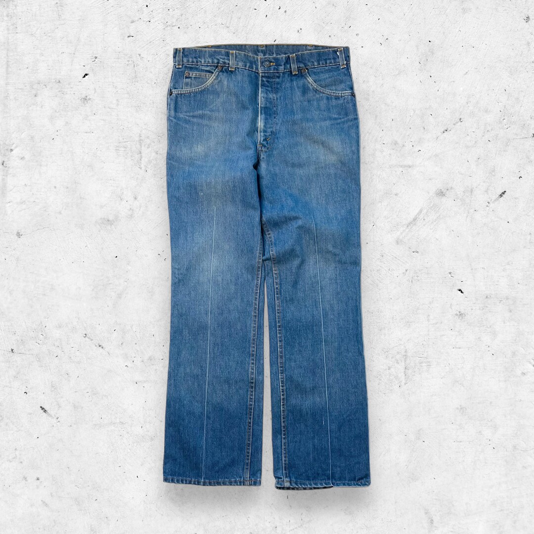 Vintage 1979 Levi's Orange Tab Bell Bottom Jeans, Flare 646 Talon Zip ...
