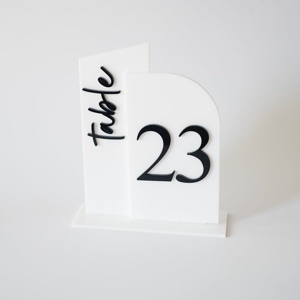 Acrylic Arch Table Number - Etsy