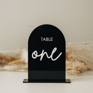 Acrylic Table Numbers, Arch Table Numbers, Wedding Table Numbers ...