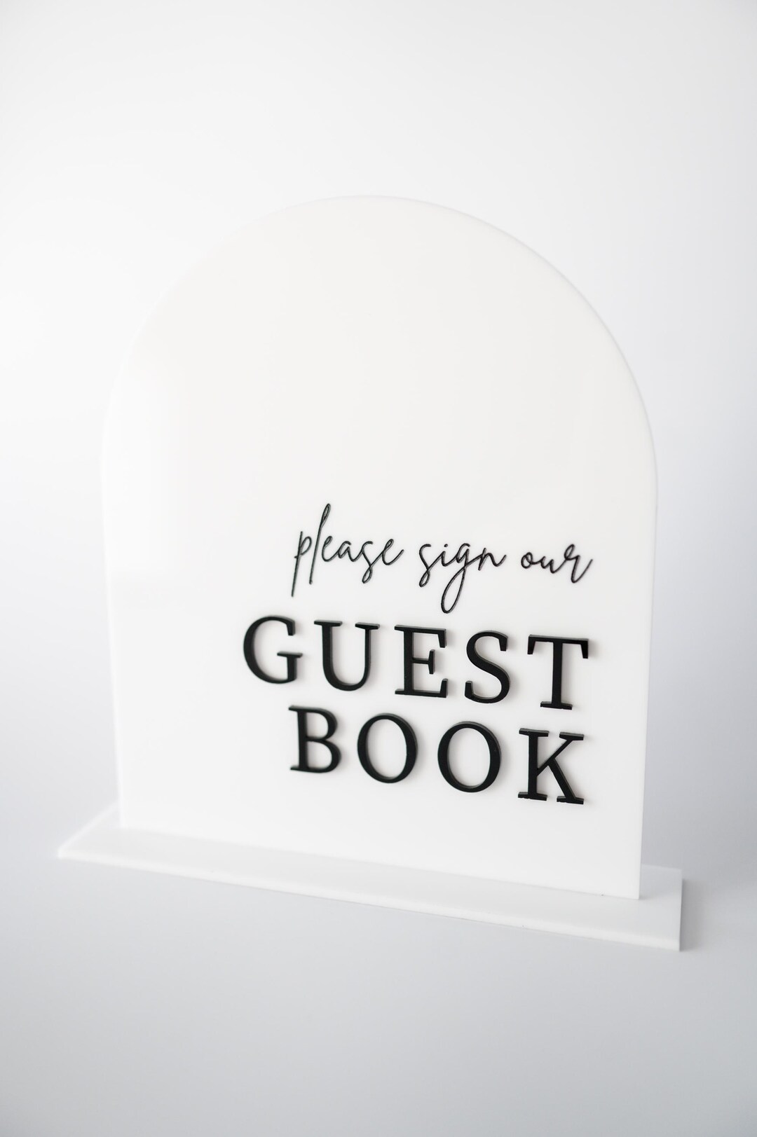 Please Sign Our Guest Book, Guest Book Sign, Wedding Acrylic Sign, Sign ...