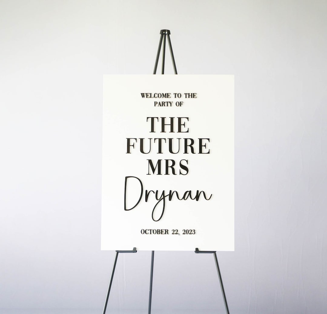 The Future Mrs | the Future Mrs Sign | Welcome Sign | Bridal Shower ...