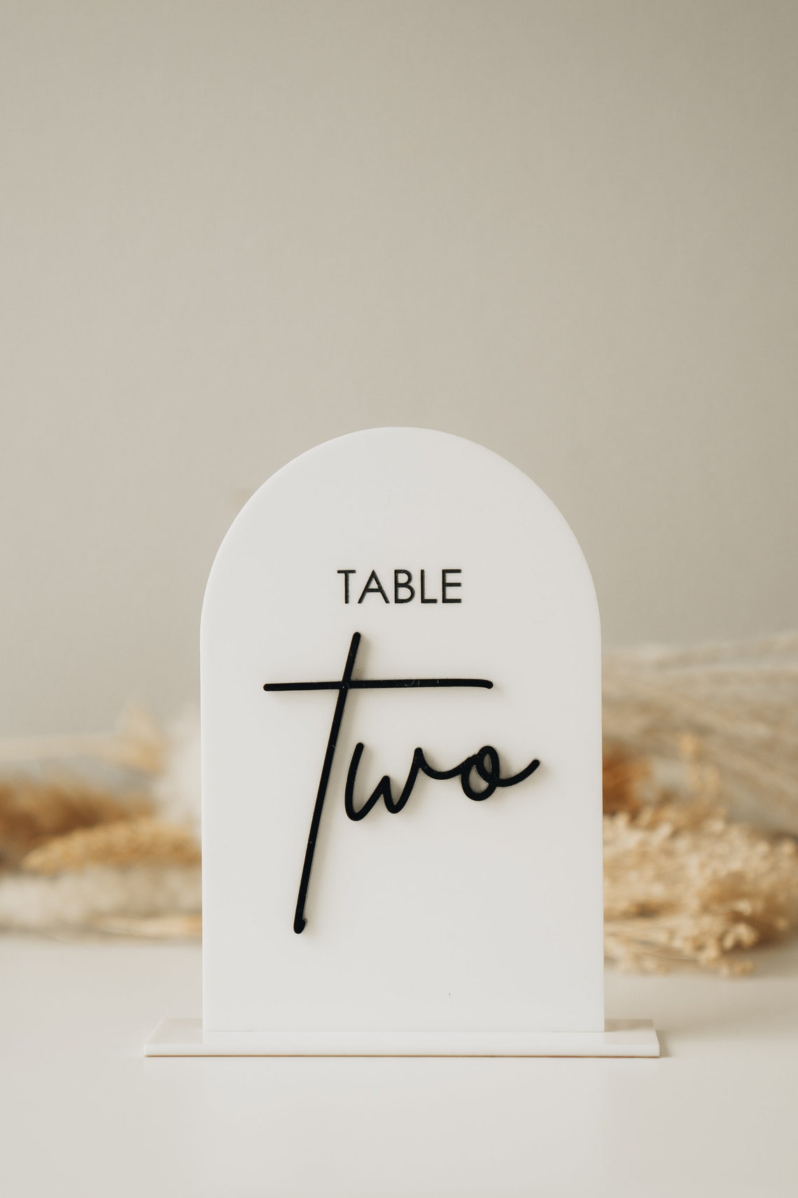 Laser Engraved Acrylic Arch Table Numbers, Wedding Decor - Etsy