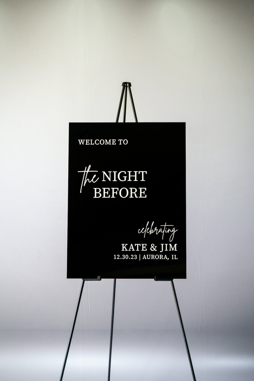 3D Acrylic Night Before Sign | Welcome to the Night Before | Welcome to ...