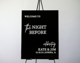 3D Acrylic Night Before Sign | Welcome to the Night Before | Welcome to ...