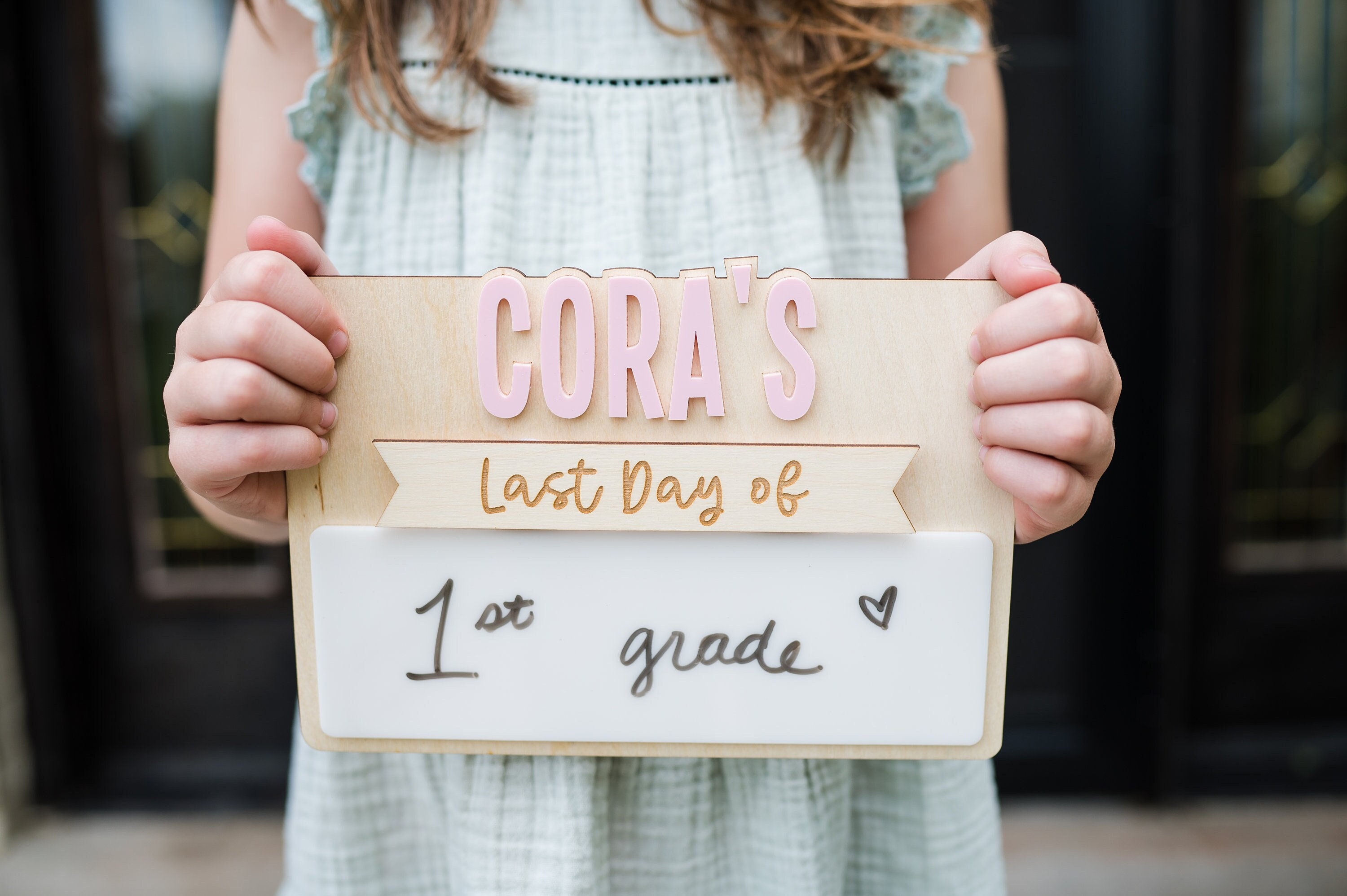 First Day of School Sign, Custom Interchangeable Board, Back to School ...
