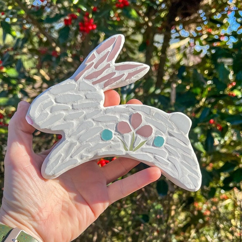 Mosaic Bunny - Etsy
