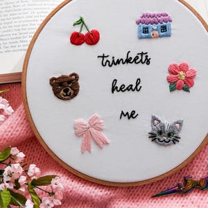 PDF Digital Download Embroidery Pattern DIY Trinkets Cottagecore Style for Hand Sewing ...