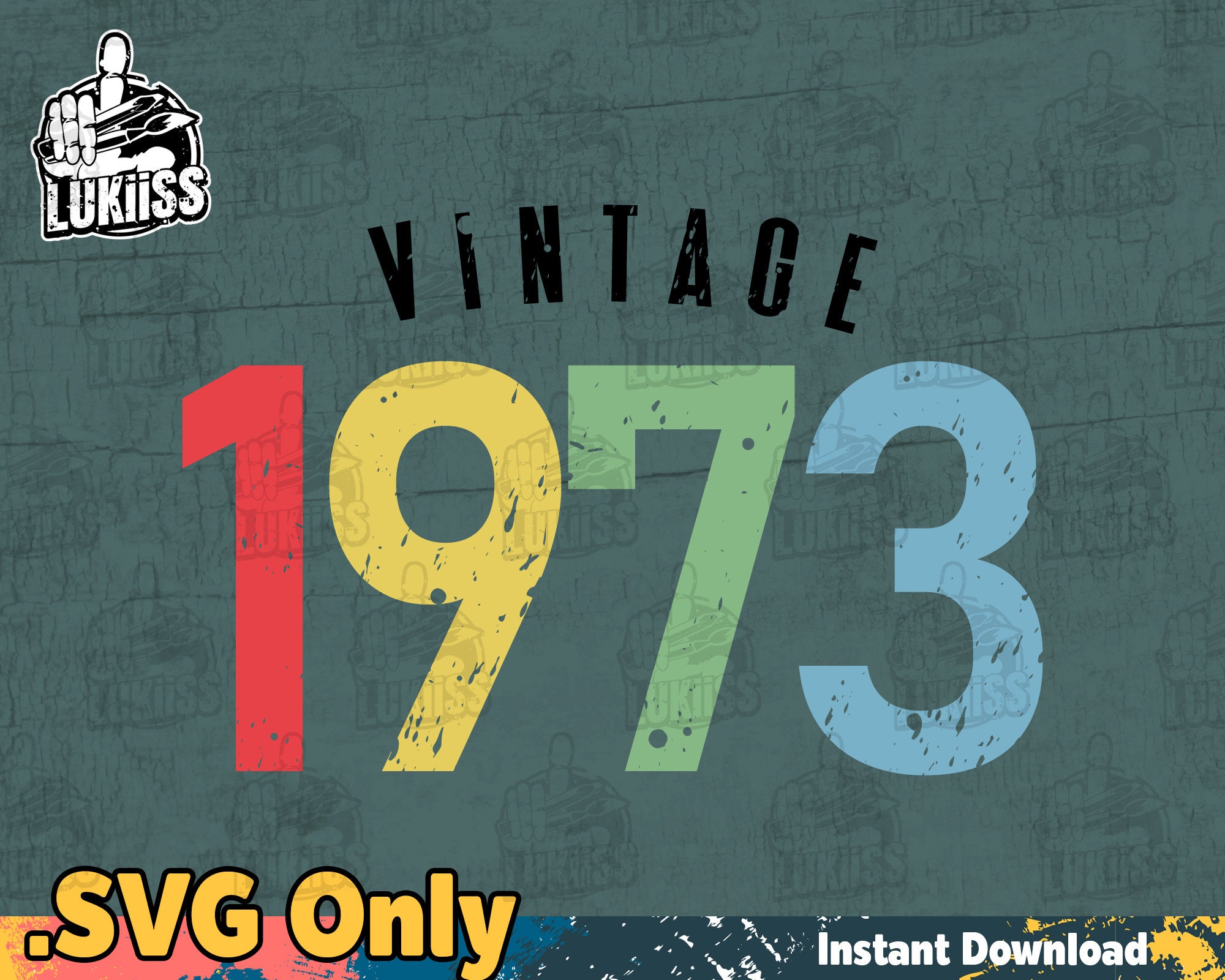 Vintage 1973 SVG Vintage Geburtstag svg vintage svg 1973 | Etsy