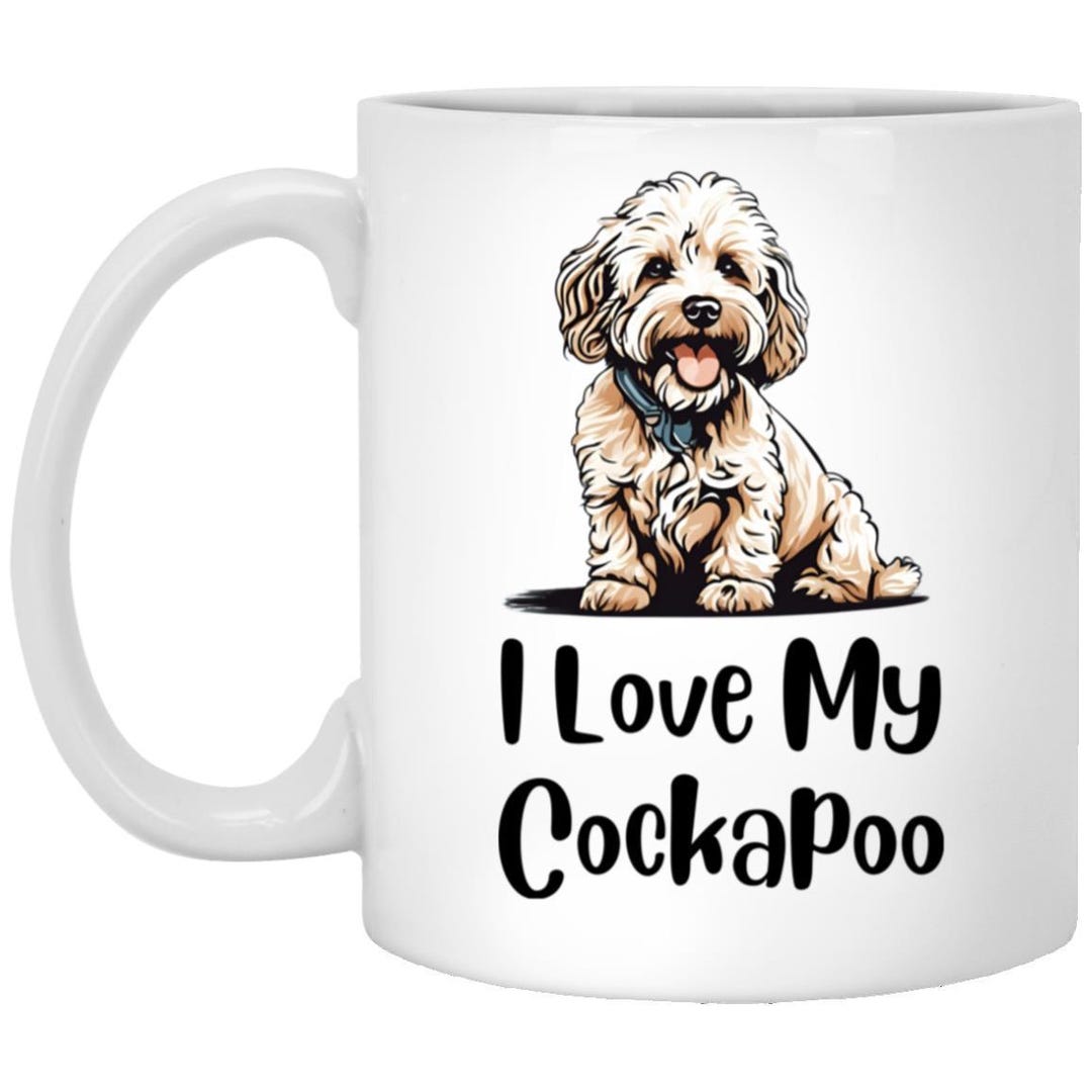 I Love My Cockapoo Mug, Cockapoo Lover Gift, Cute Dog Mug, Dog Owner ...