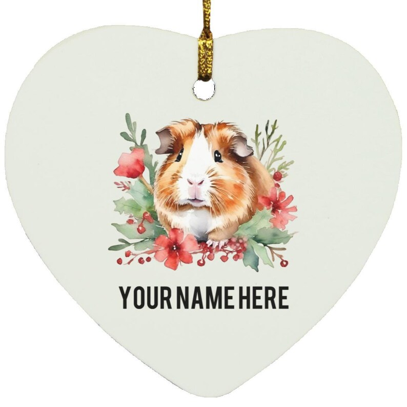 Cute Personalized Guinea Pig Ornament, Gift for Guinea Pig Lover ...