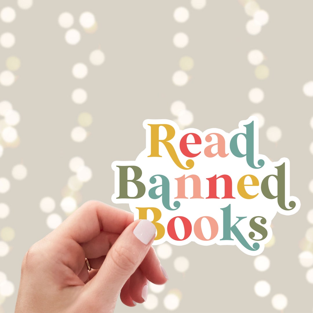 Read Banned Books Sticker - Etsy