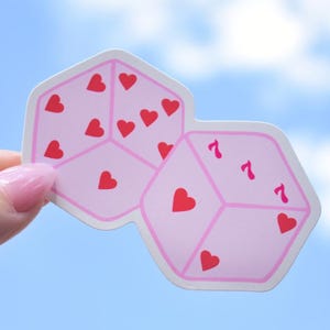 Lucky Dice Sticker, 777 Sticker, Angel Number Sticker, Aesthetic ...