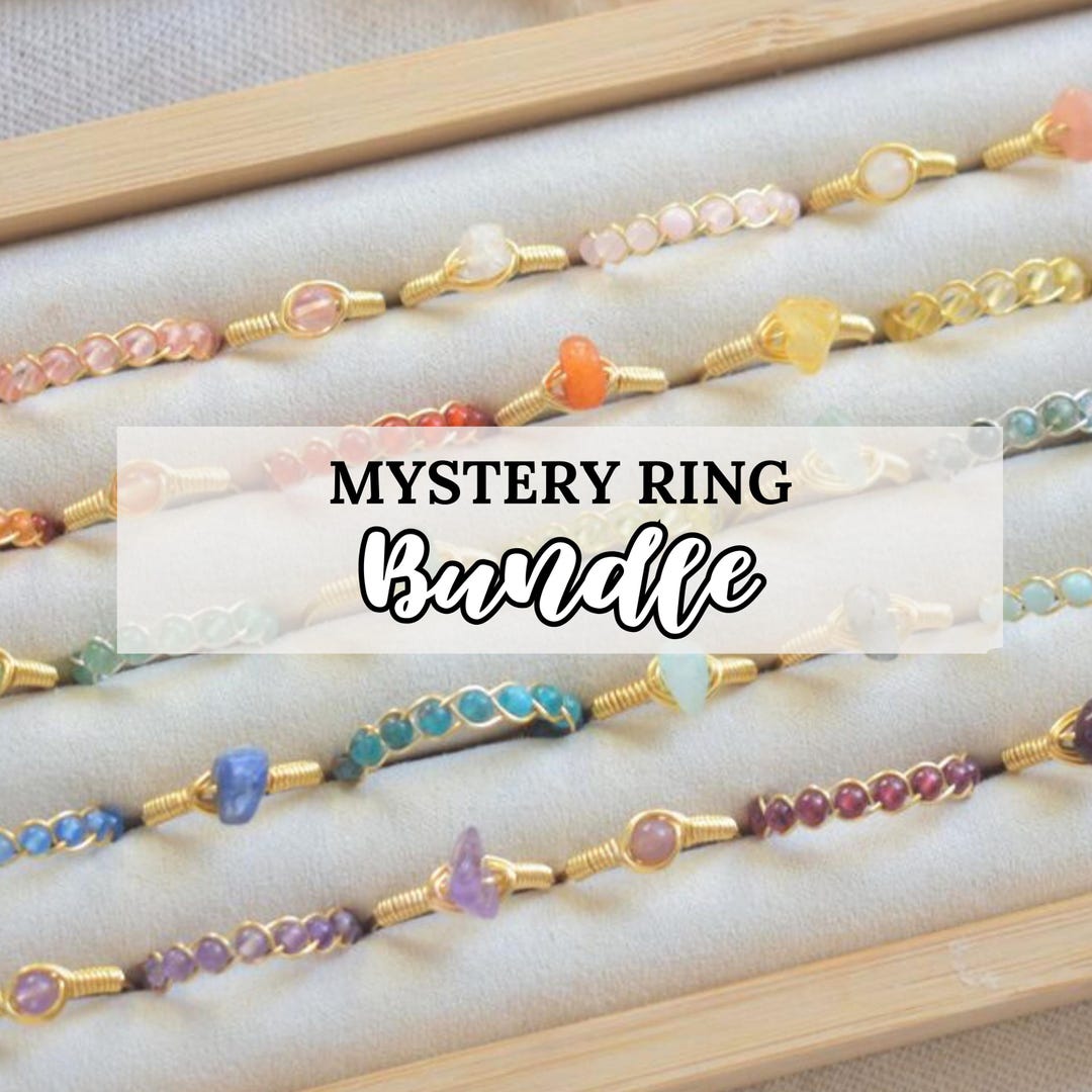 Mystery Ring Bundle- Jewelry Grab Bag, Stackable Rings, Surprise Box - Etsy