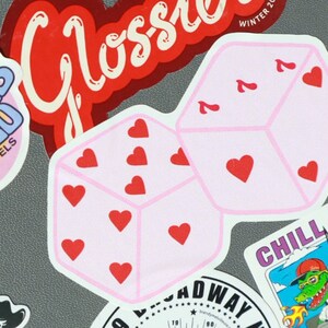 Lucky Dice Sticker, 777 Sticker, Angel Number Sticker, Aesthetic ...