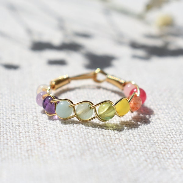 Rainbow Ring - Etsy