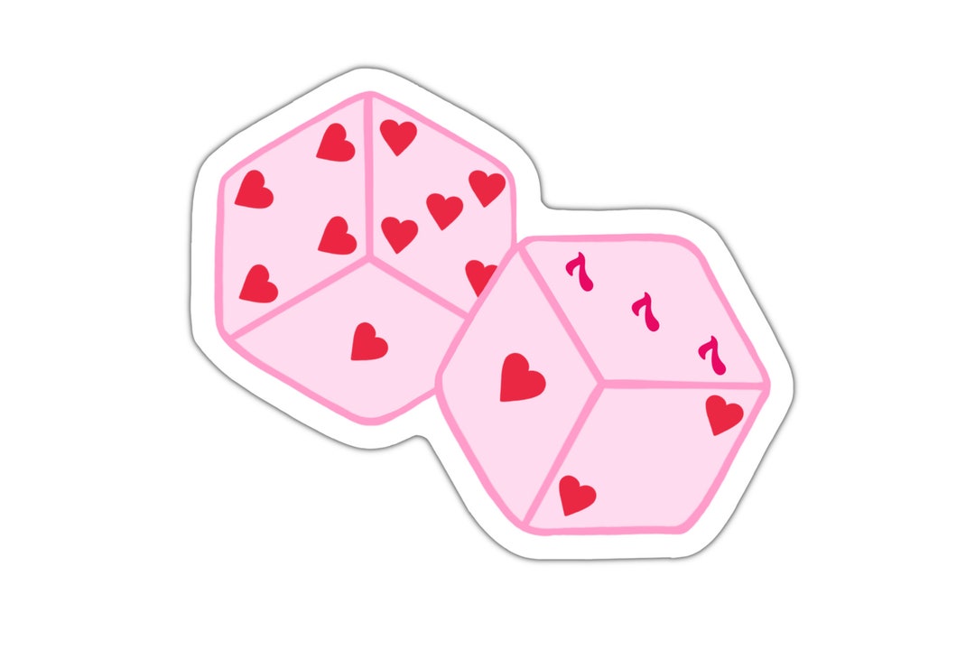 Lucky Dice Sticker, 777 Sticker, Angel Number Sticker, Aesthetic ...