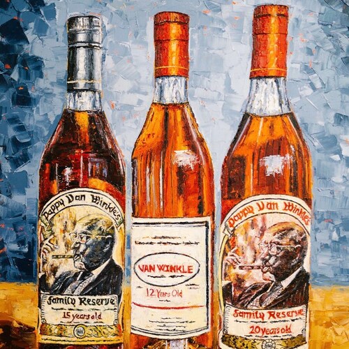 Vintage Pappy Van Winkle Bourbon Label Reproduction Metal Sign - Etsy