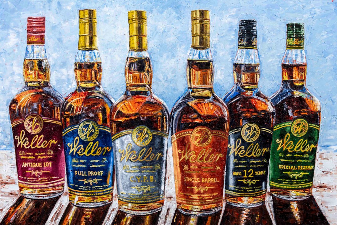 Six Shades of Weller - Bourbon Art Print - Etsy