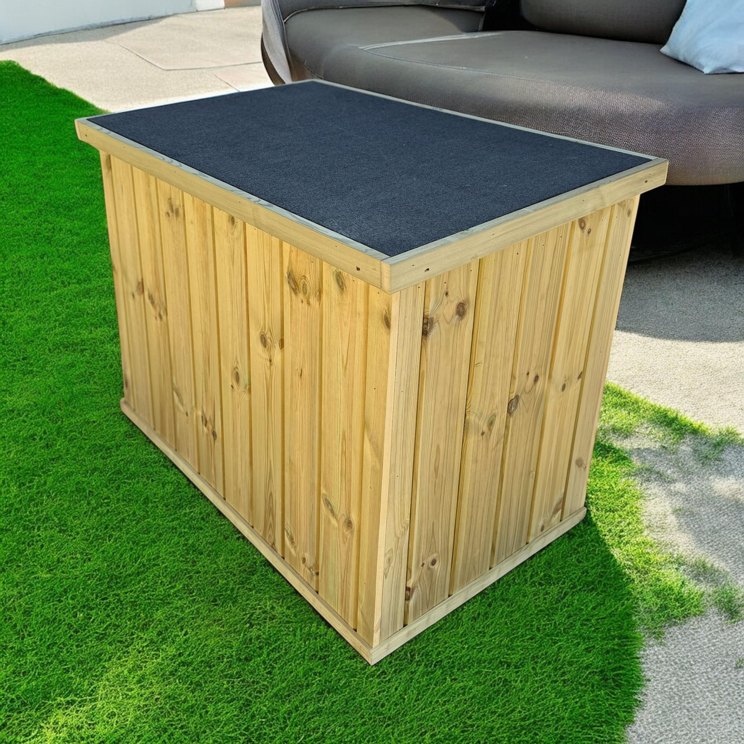Wooden Garden Storage Chest. Outdoor Waterproof Box. Pressure Treated ...