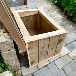 Doorstep Parcel Box. Large Fully Assembled Wooden Outdoor Treated ...
