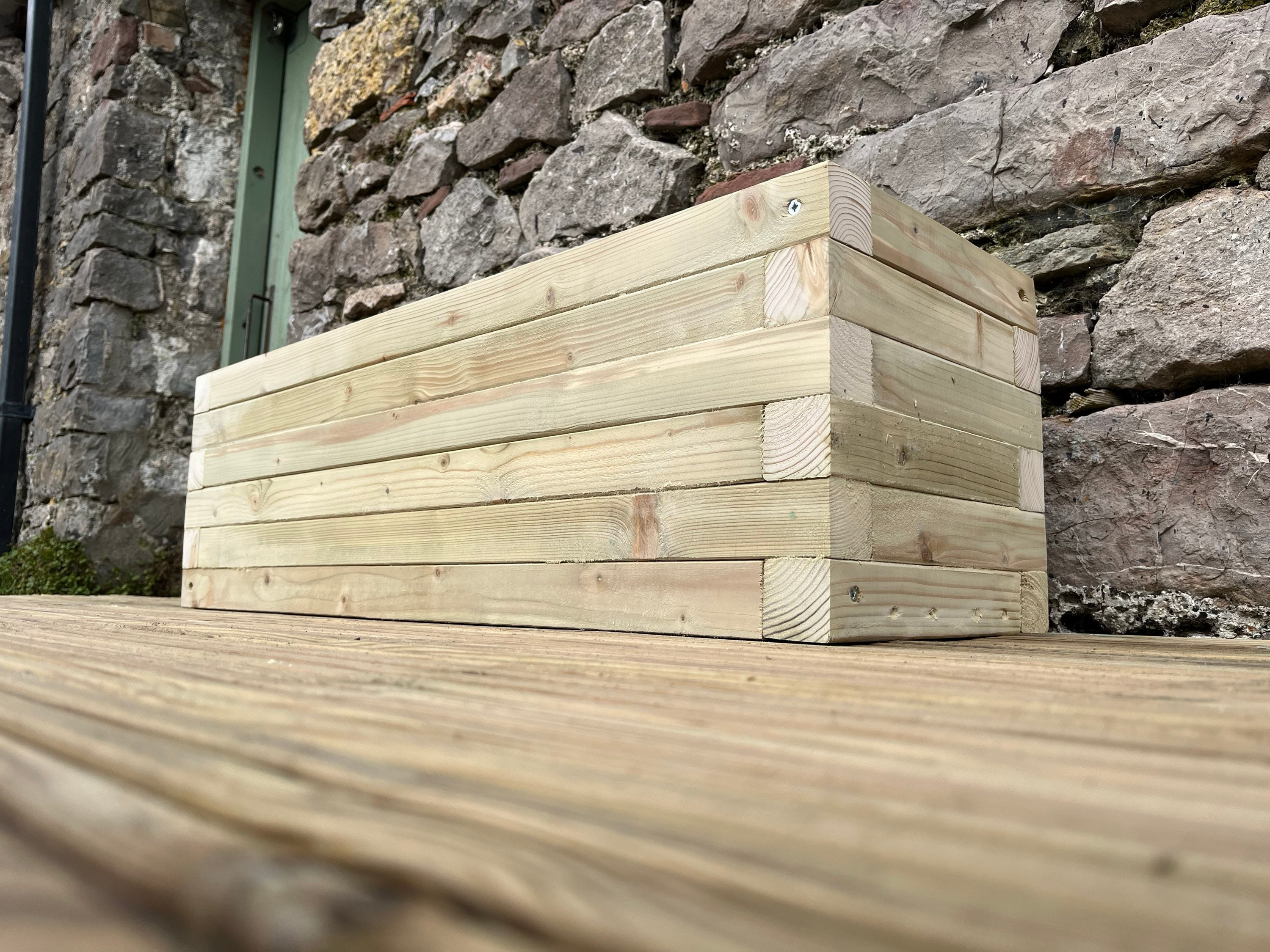 Handmade Wooden Garden Planter Trough. Somerset Style Raised - Etsy UK
