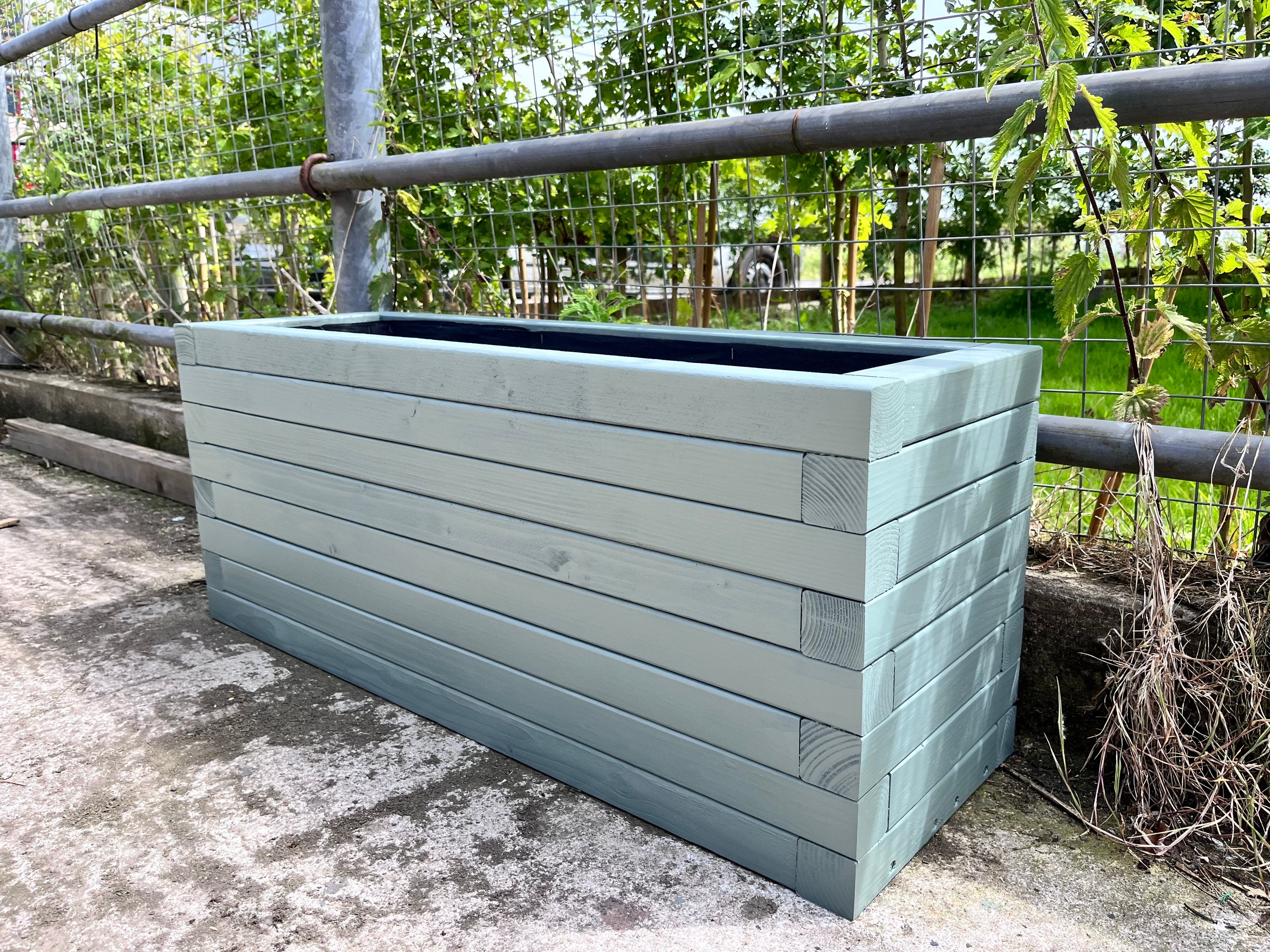 Handmade Wooden Garden Planter Trough. Somerset Style Raised - Etsy UK