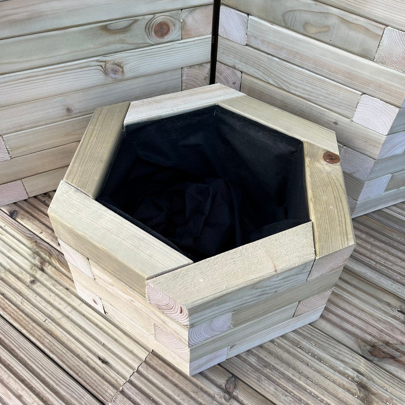 Honeycomb Hexagon Garden Planter Plant Pot. Pressure Treated - Etsy UK