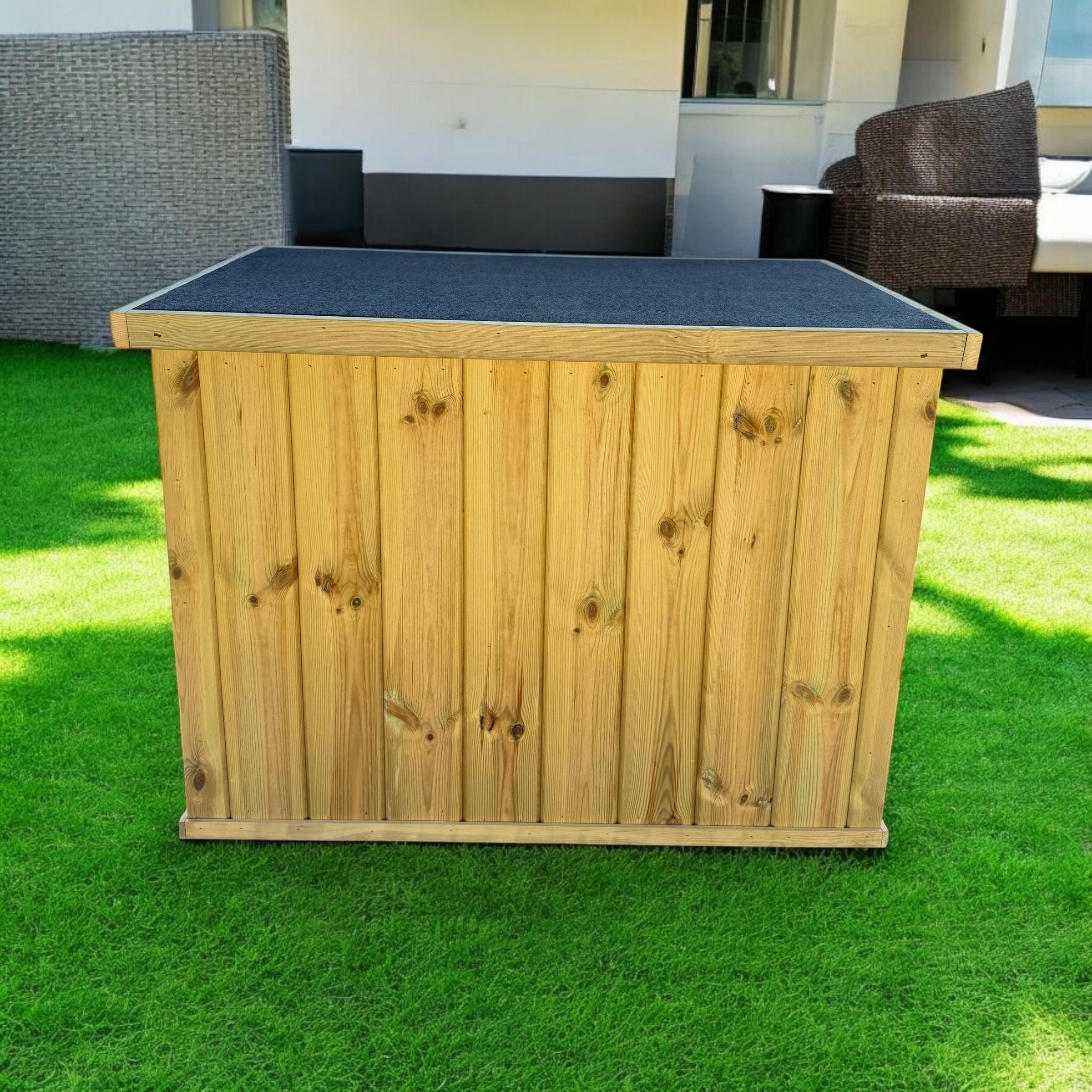 Wooden Garden Storage Chest. Outdoor Waterproof Box. Pressure Treated ...
