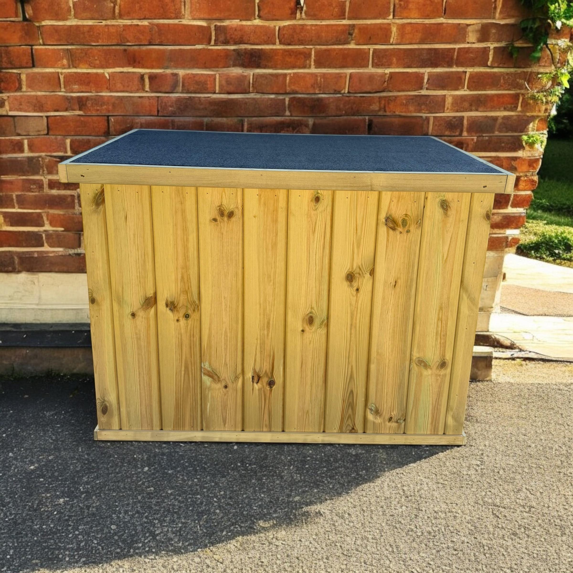 Wooden Garden Storage Chest. Outdoor Waterproof Box. Pressure Treated ...