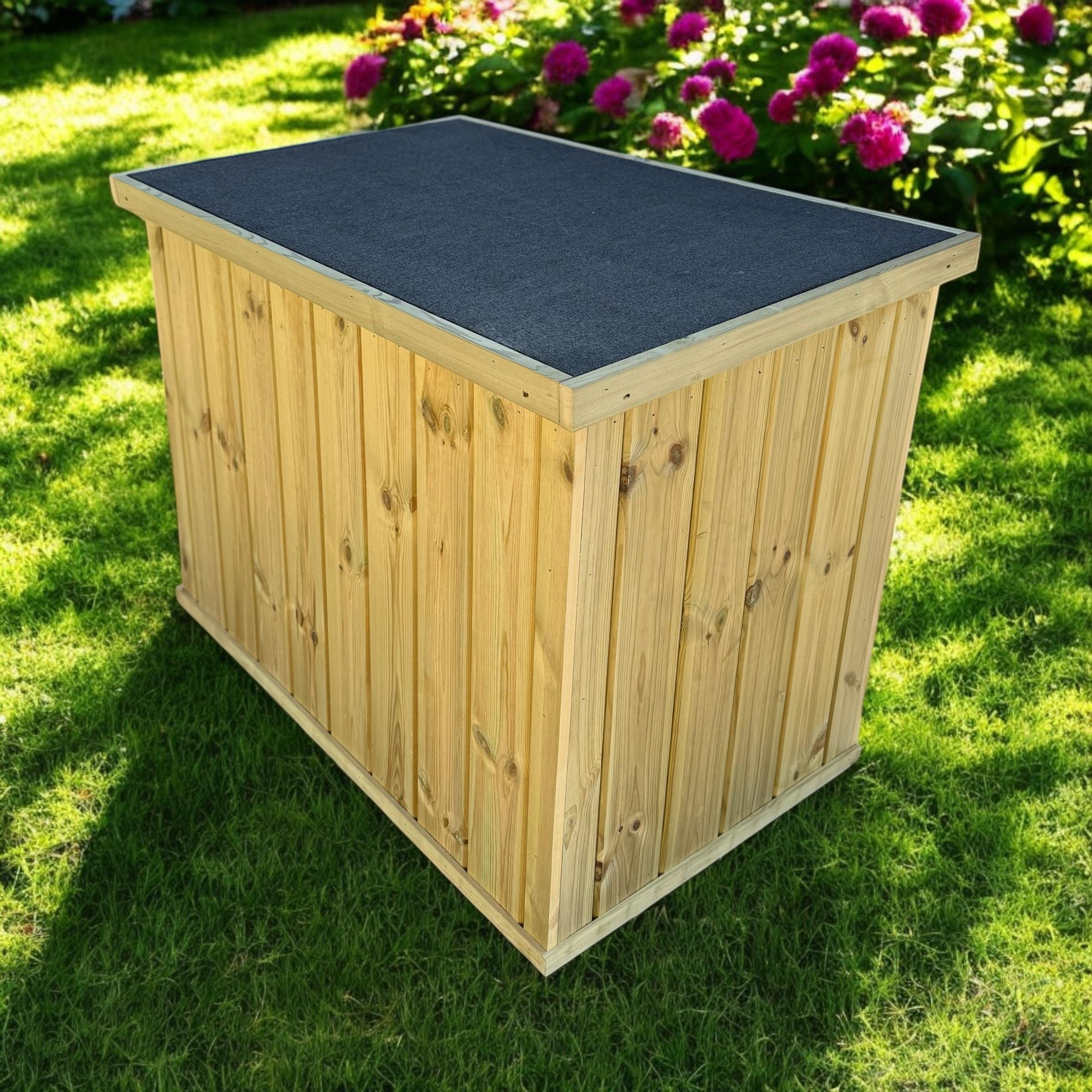 Wooden Garden Storage Chest. Outdoor Waterproof Box. Pressure Treated ...