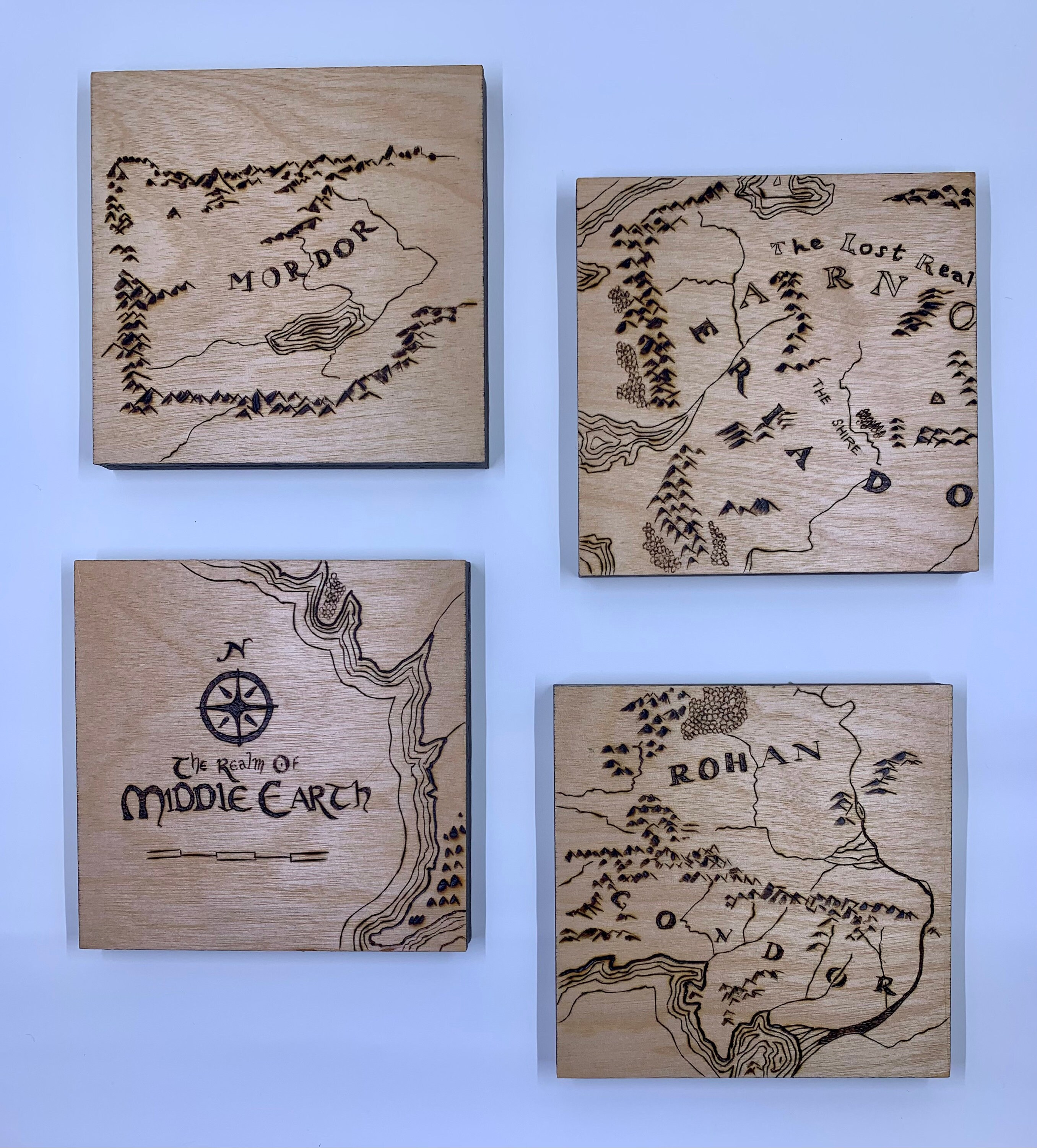 Fantasy Map Coasters - Etsy