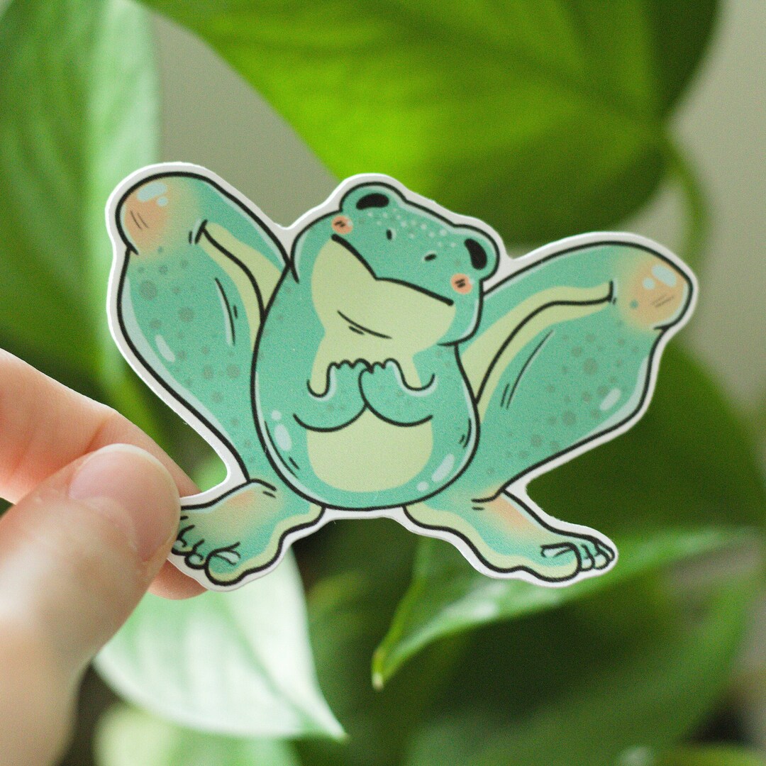 Sexy Frog Legs Sticker Digital Art Funny Sticker Cute Sticker Frog Sticker Memes Etsy